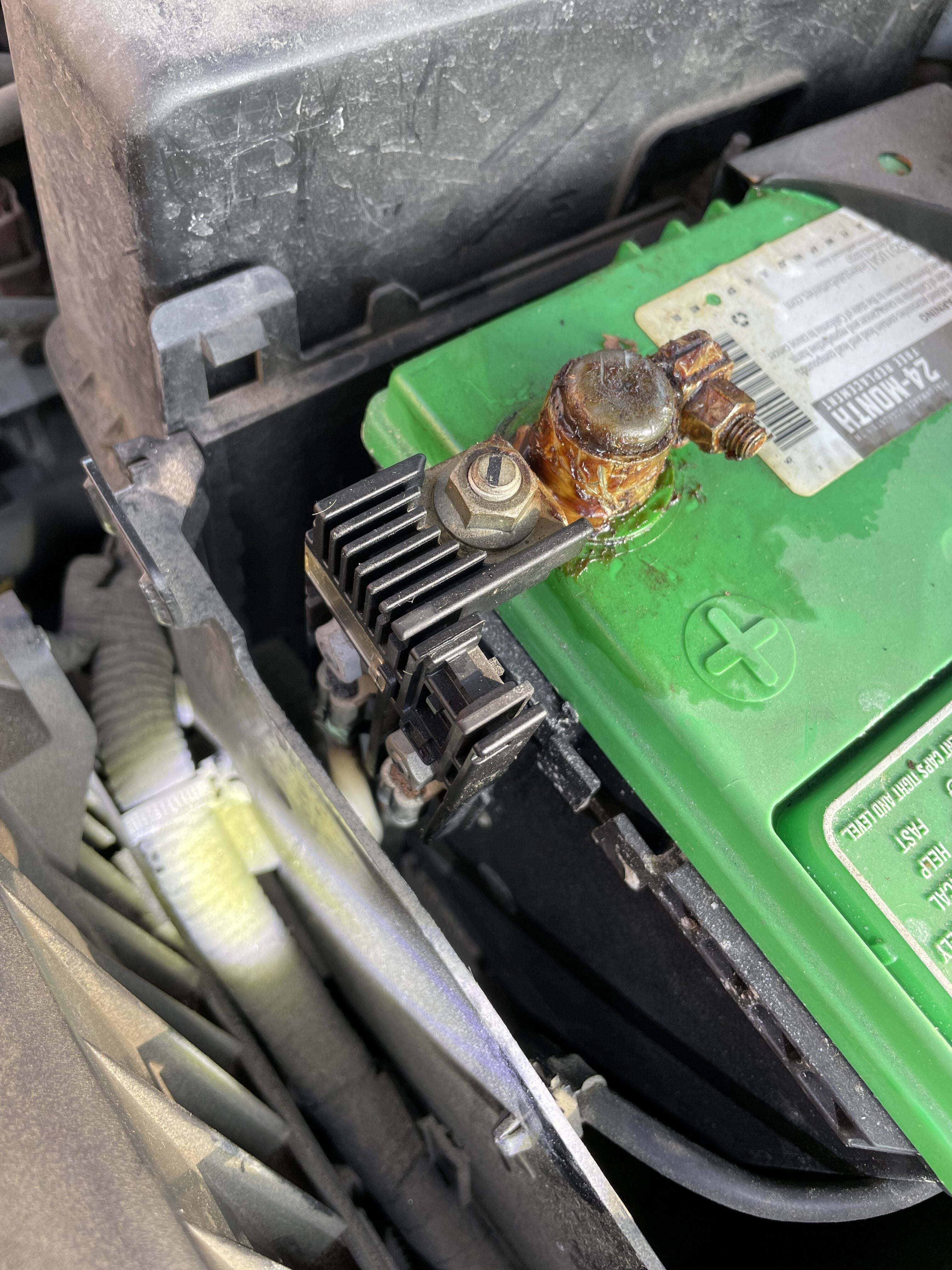 Corroded/Burnt Battery Cable - RedFlagDeals.com Forums
