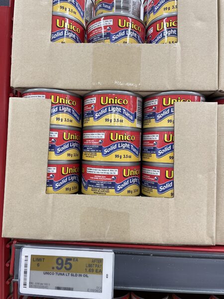 [Real Canadian Superstore] Unico solid light tuna 99g - $0.95 (limit 6 ...