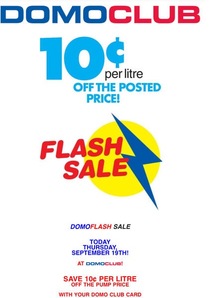 [Domo gas] Western Canada Domo gas stations 10 cents off today only ...