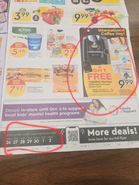 [Sobeys] Safeway Buy 5 Tassimo Products ($50) Get 1 Free Tassimo ...