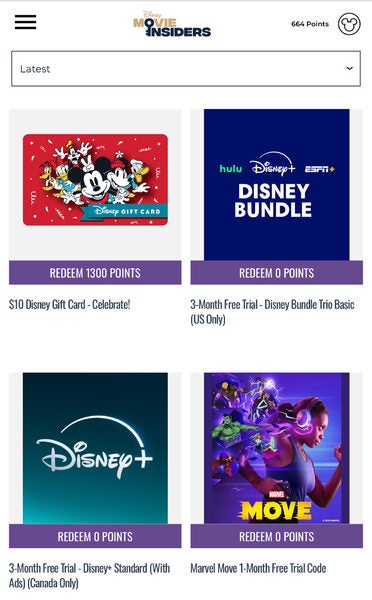 Disney Movie Rewards free bonus points (updated every now and then ...