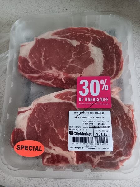 [Real Canadian Superstore] [ON] Cap off Rib Roast $6.88lb (Oct. 9-13 ...