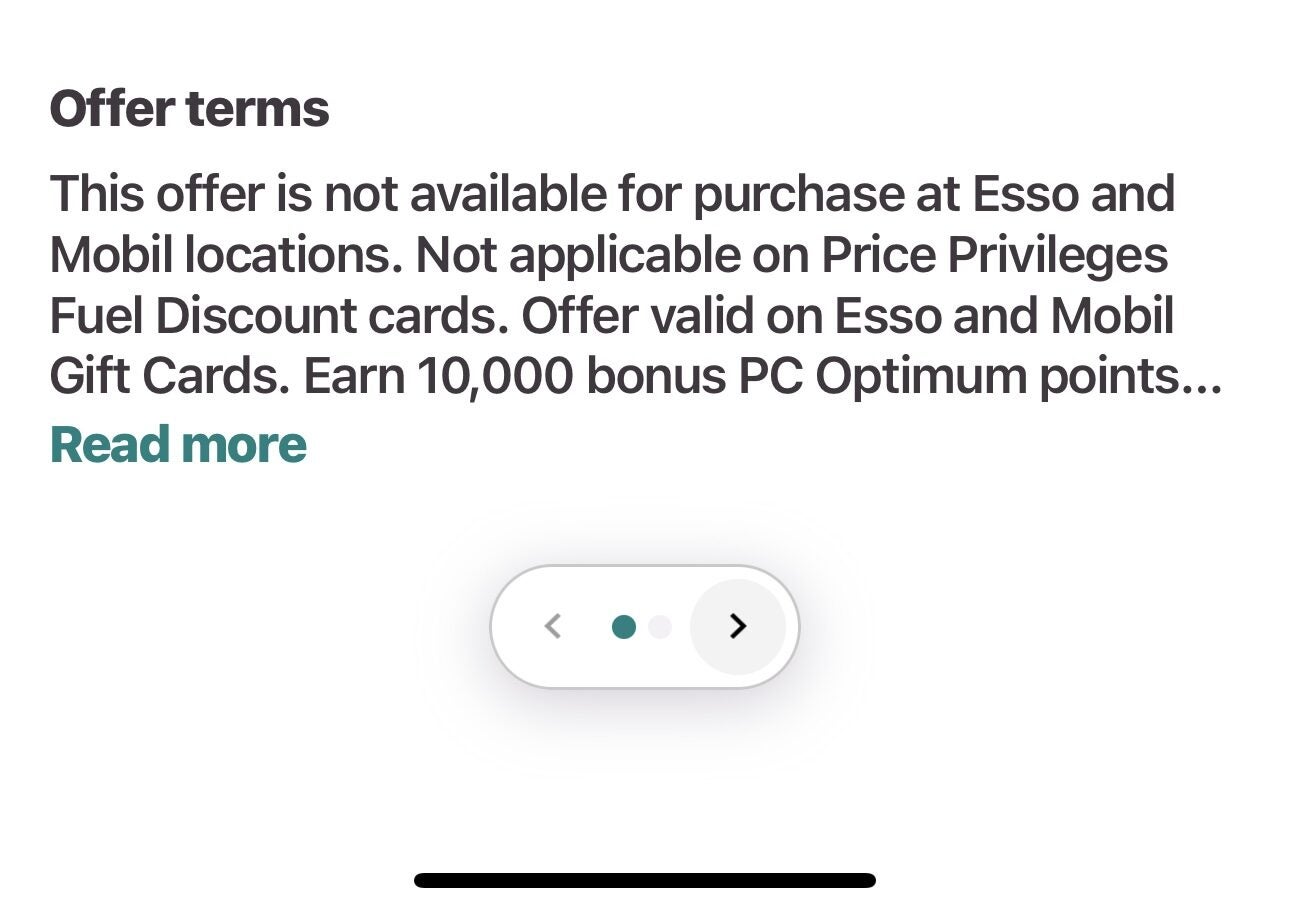 [PC Optimum] 10,000 PCO points for every $100 spent on Esso and Mobil ...