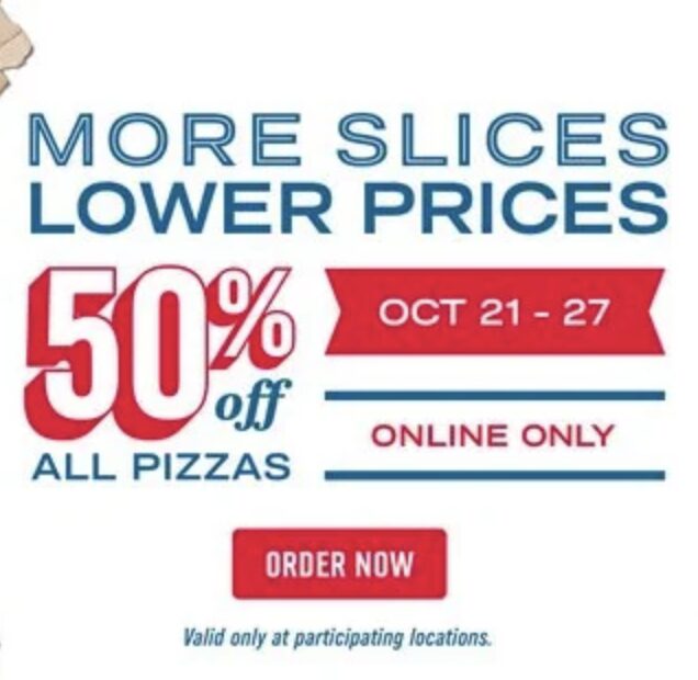 [Domino's Pizza] Domino's 50% off Pizza (Online Only October 21-27 ...