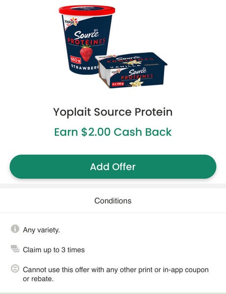 [Real Canadian Superstore] [West] Yoplait Source Protein Yogurt Free ...