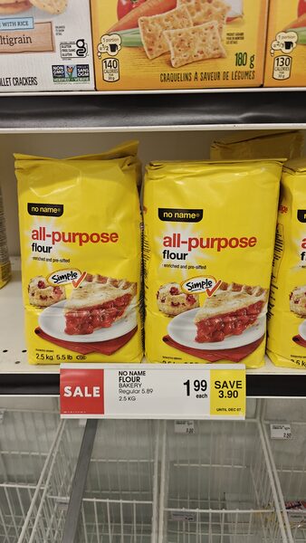 [Shoppers Drug Mart] 2.5kg All-purpose flour @ $1.99 (no name, YMMV ...