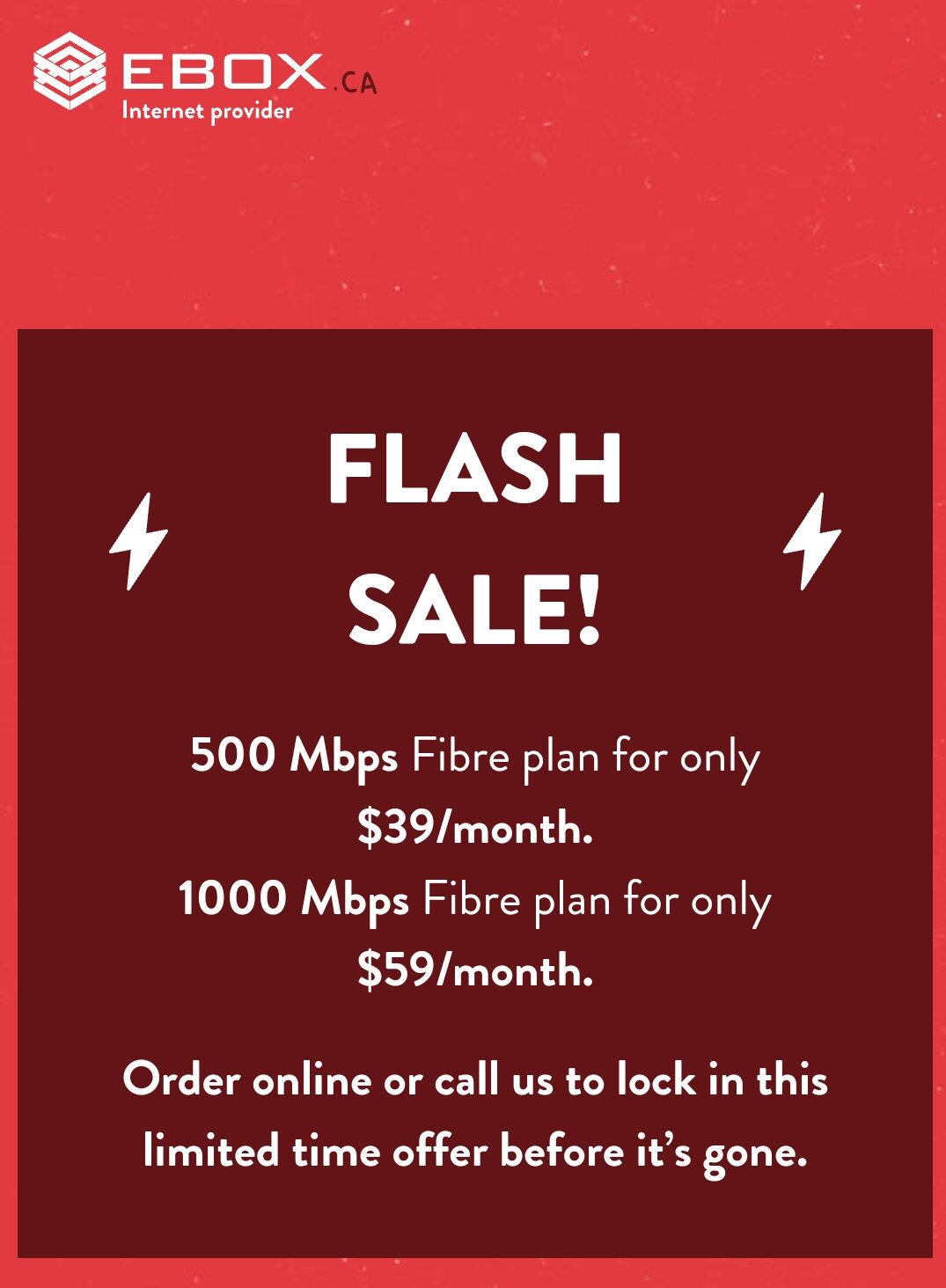 [Ebox] EBOX Fibre 500 Mbps $39/month (QC) - RedFlagDeals.com Forums