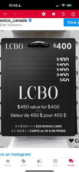 [LCBO] Spend $100 on digital gift cards and get a $10 bonus card ...