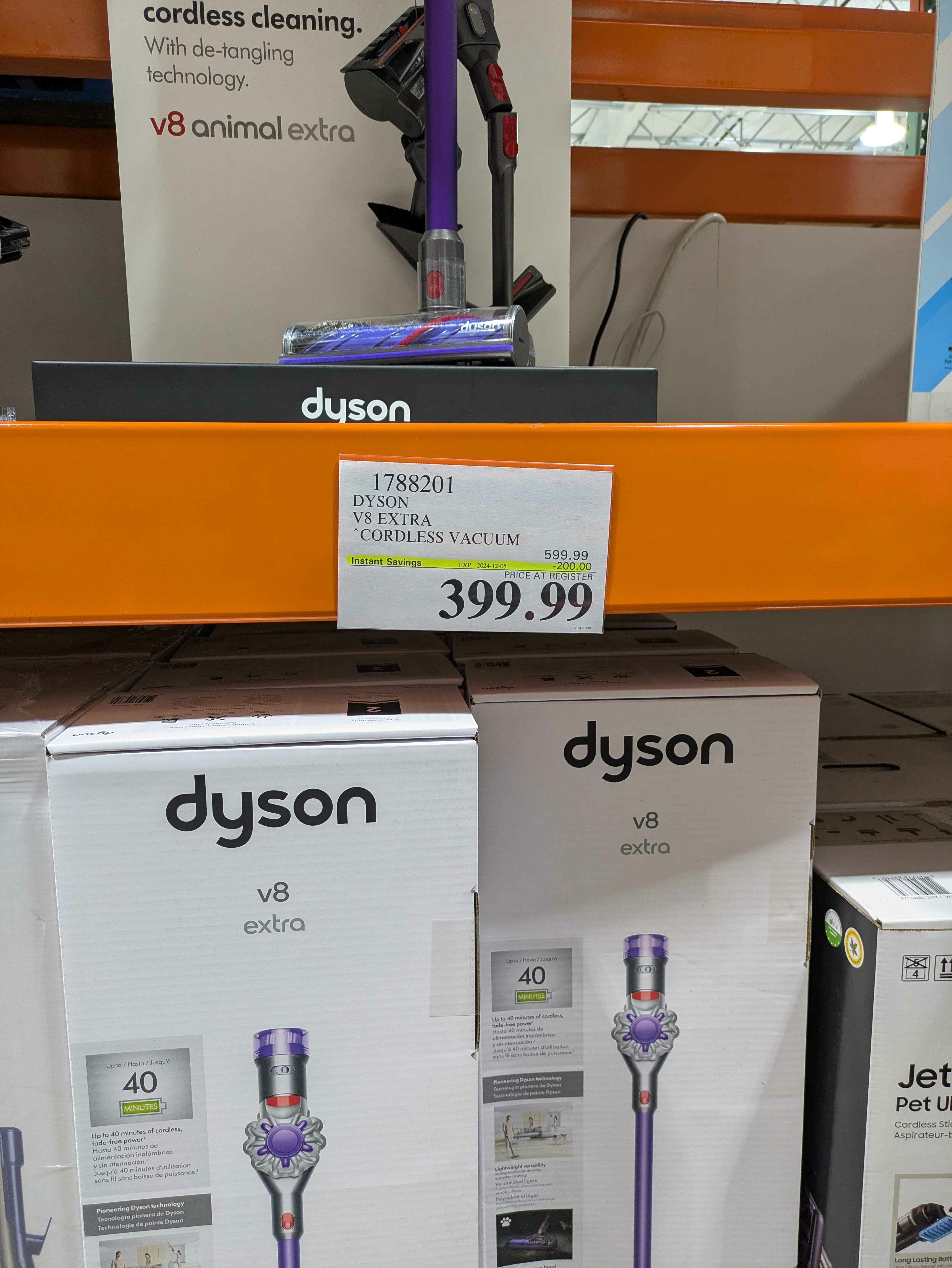 [Costco] Dyson V8 Extra - $399 ($200 off) - RedFlagDeals.com Forums