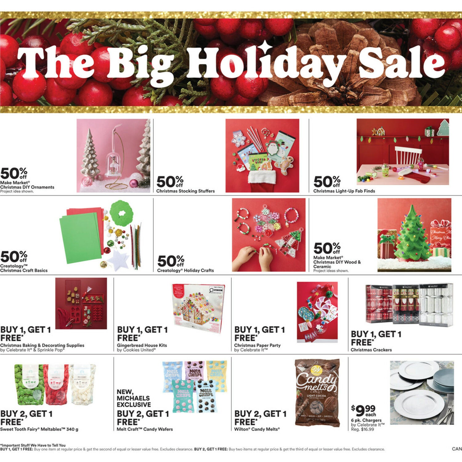 Michaels Weekly Flyer - Weekly Deals - The Big Holiday Sale - Dec 6 ...