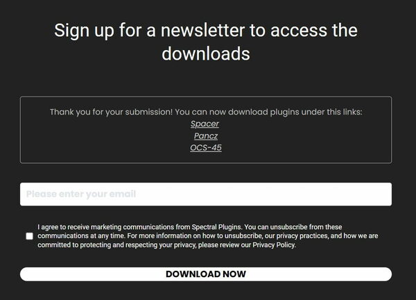 [Spectral Plugins] (Windows, macOS) Audio plugin software (Spacer US ...