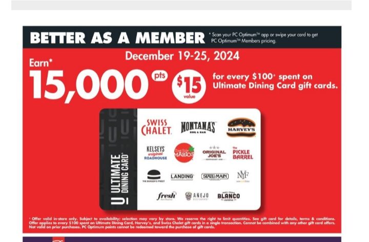 Ultimate Dining Card - Get $50 bonus with the purchase of $50 card ...