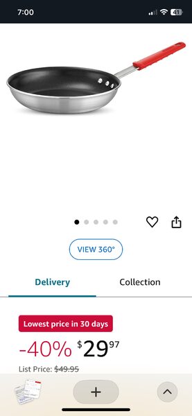 [Amazon.ca] [Boxing Day] Tramontina Professional 10-Inch Restaurant Fry ...