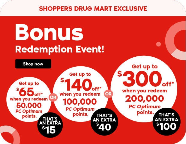 [Shoppers Drug Mart] Bonus Redemption Event (January 10-15 ...