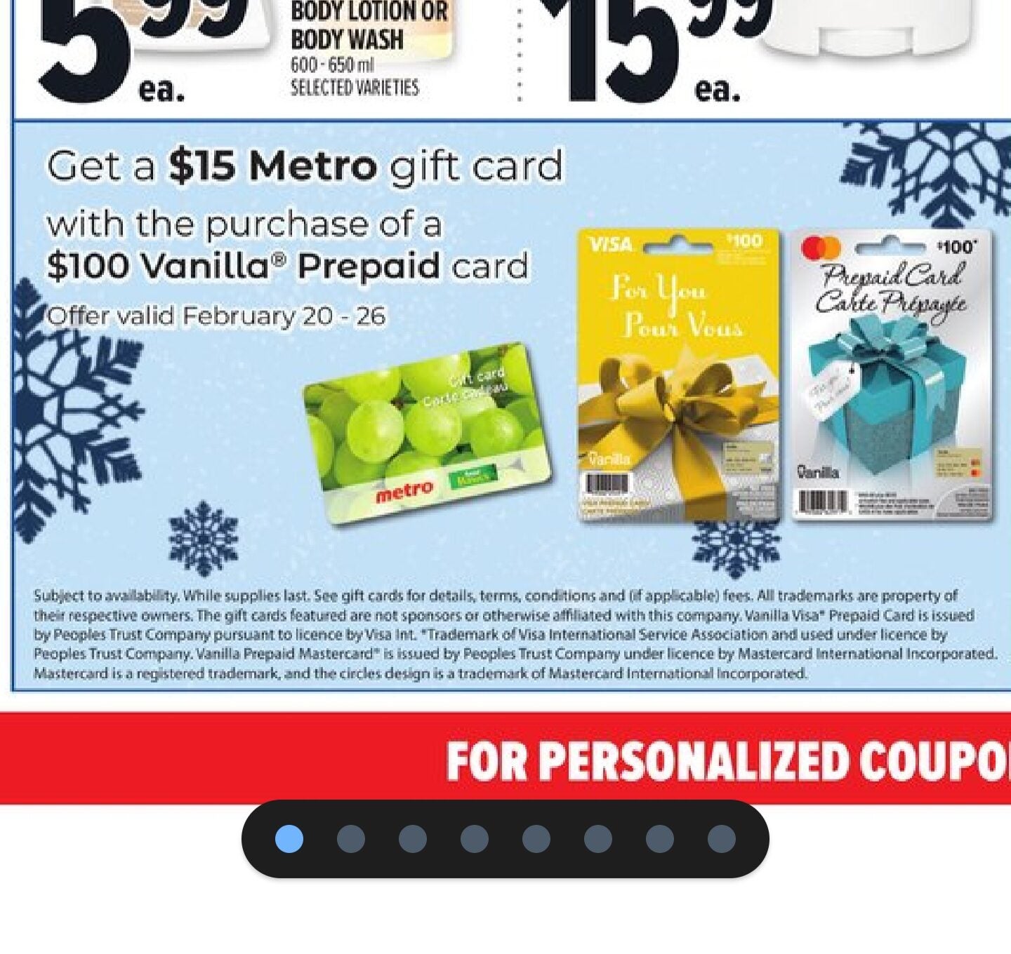 [Metro / Foodbasics] ON: Buy $100 Vanilla Prepaid Card, get $15 metro ...
