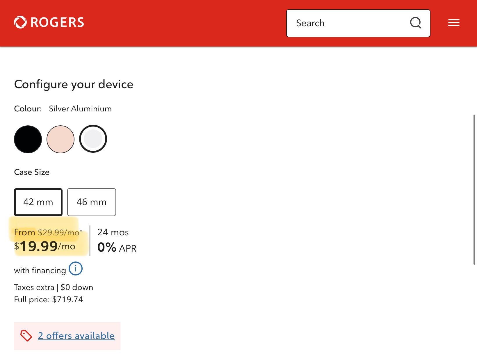 [Rogers] Apple Watch 10 (GPS + Cellular) - $10 off (both 42mm and 46mm ...