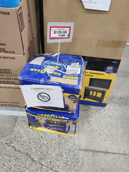 [Princess Auto] Windsor on, Goodyear 2 gal oil free compressor. On sale ...