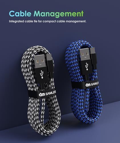 [Amazon.ca] 2 Pack PS4 Controller Charging Cable Nylon Braided Extra ...