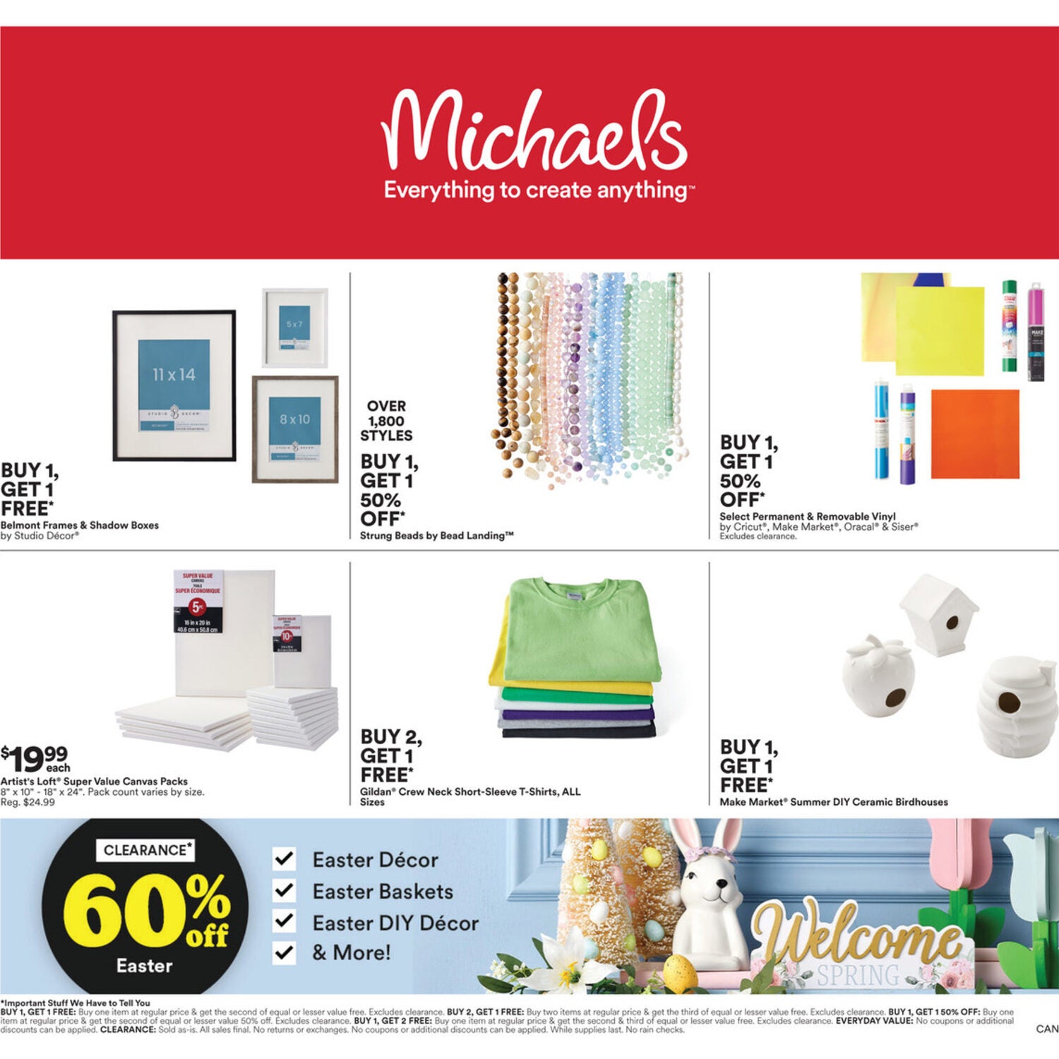 Michaels Weekly Flyer - Weekly Deals - Apr 18 – 24 - RedFlagDeals.com