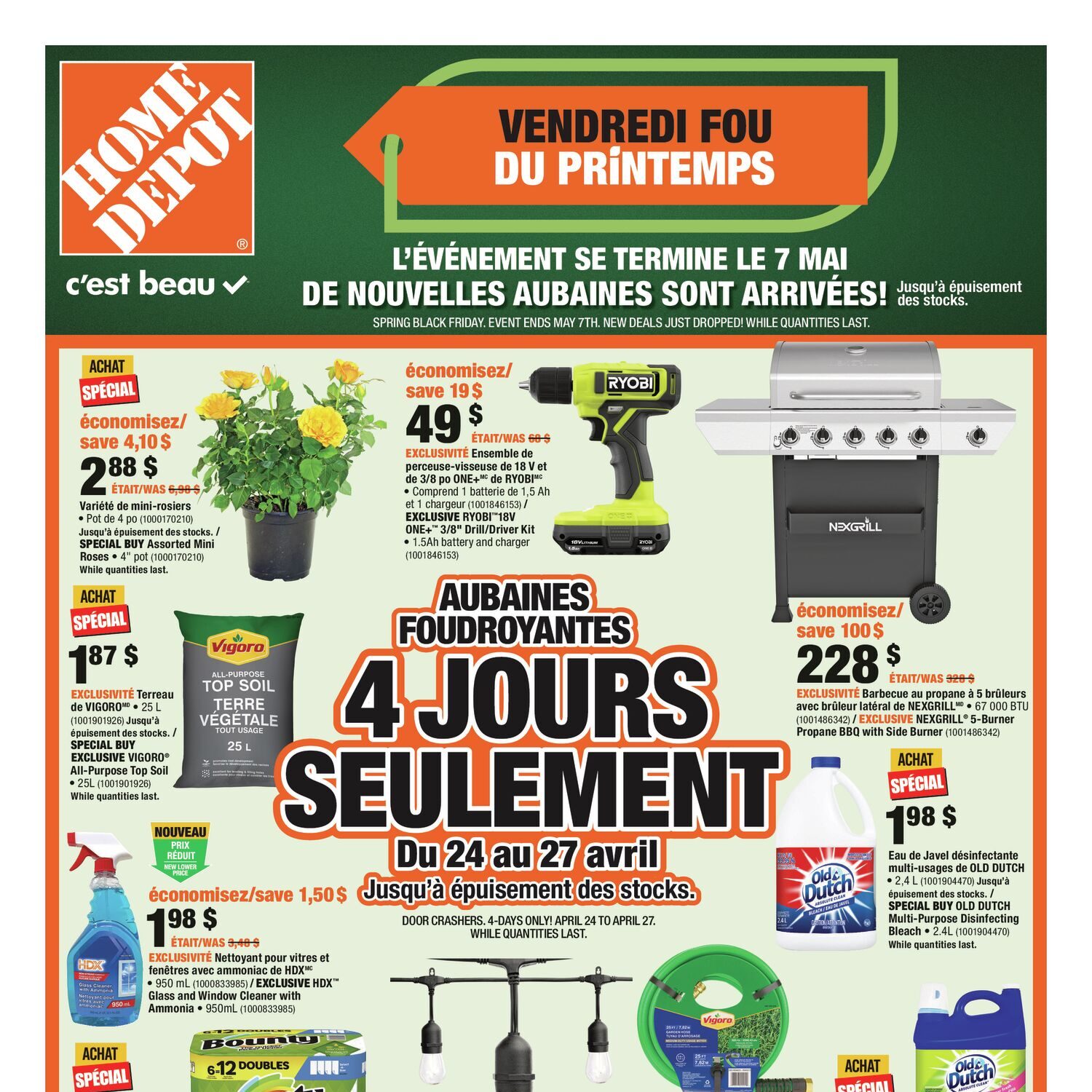 Home Depot Weekly Flyer - Weekly Deals - Spring Black Friday Event (QC ...