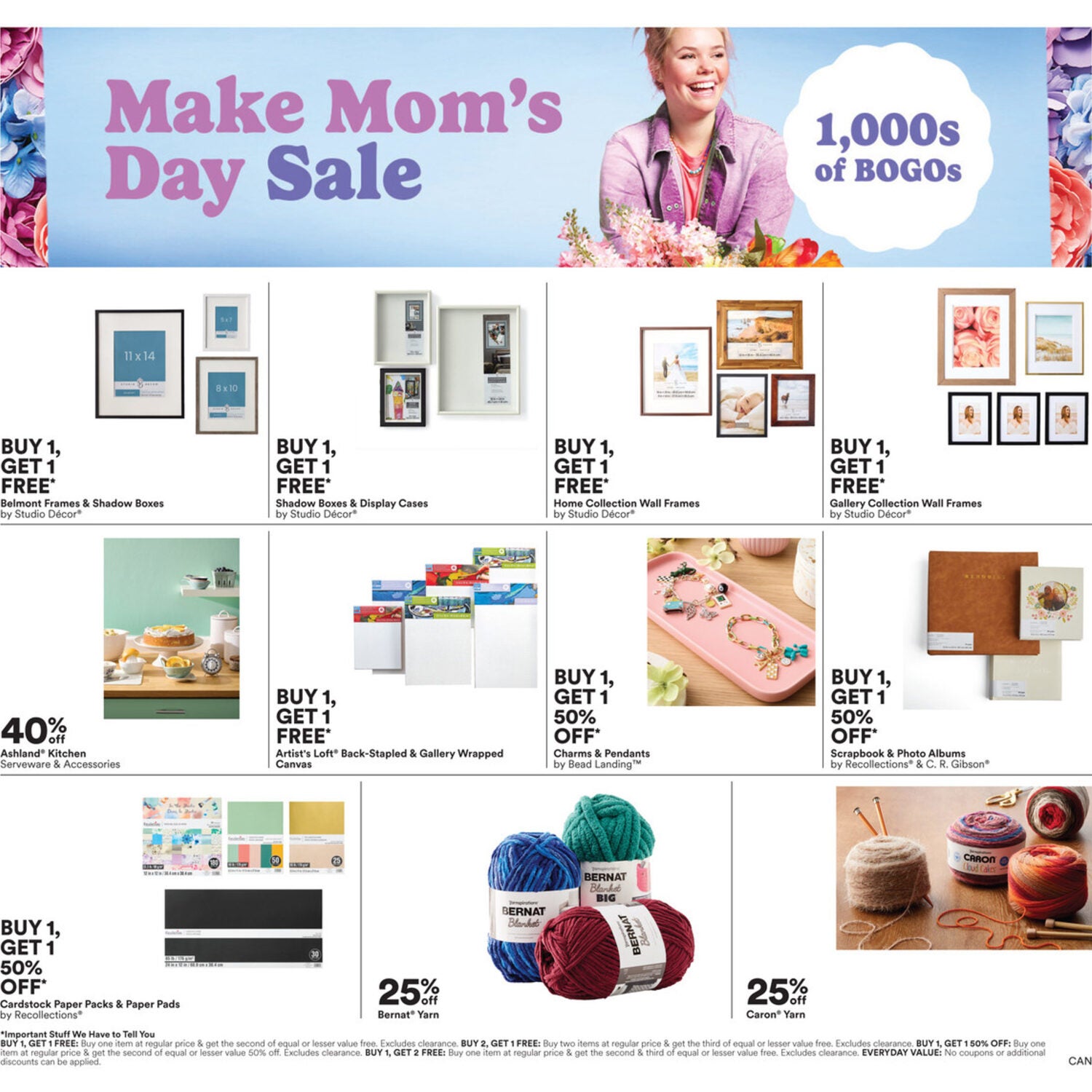 Michaels Weekly Flyer - Weekly Deals - Make Mom's Day Sale - Apr 25 ...