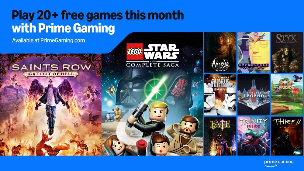 [Amazon.com] Prime Gaming May 2025: 24 FREE games (til 8/27) eg LEGO SW ...