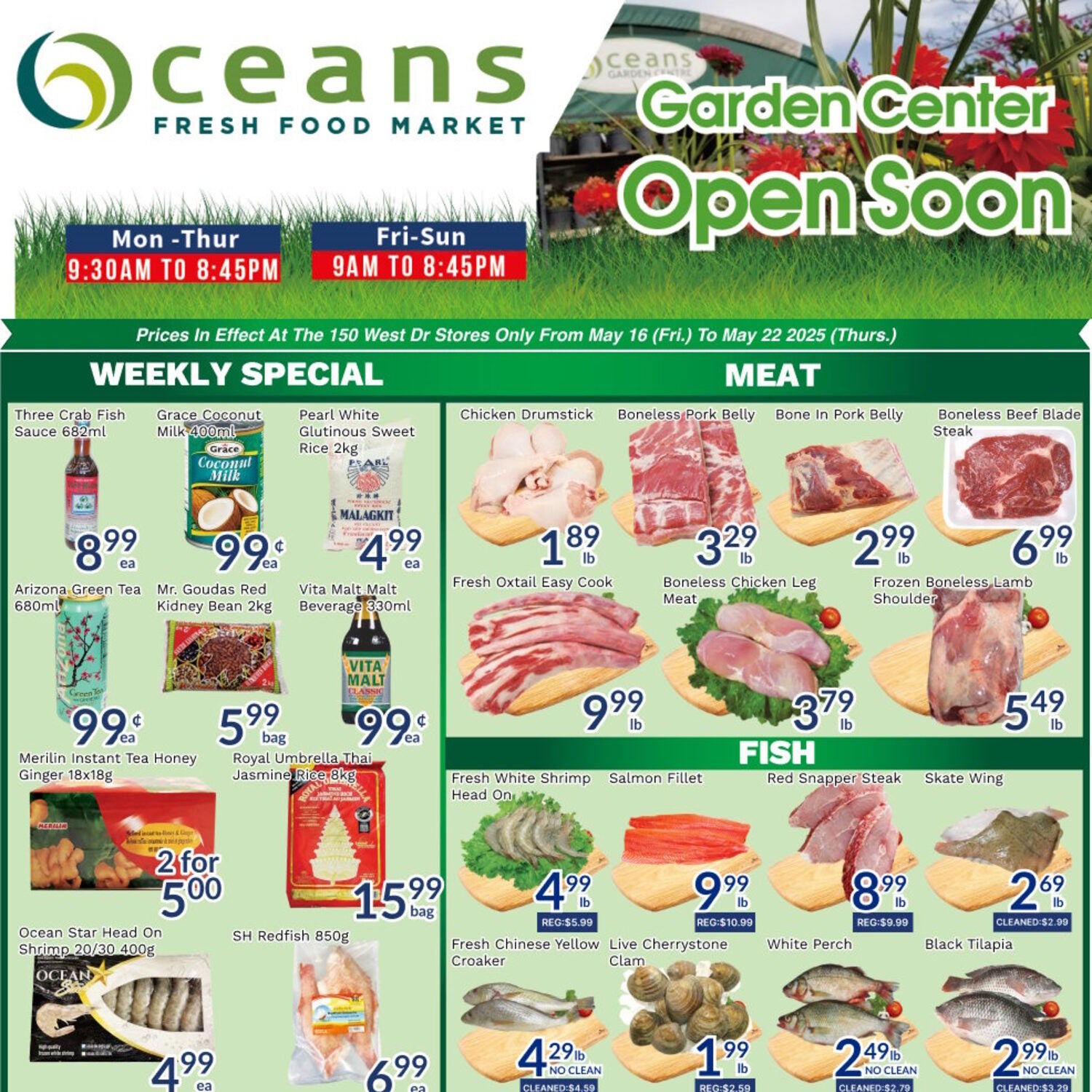 Oceans Fresh Food Market Weekly Flyer - Weekly Specials - May 16 – 22 ...