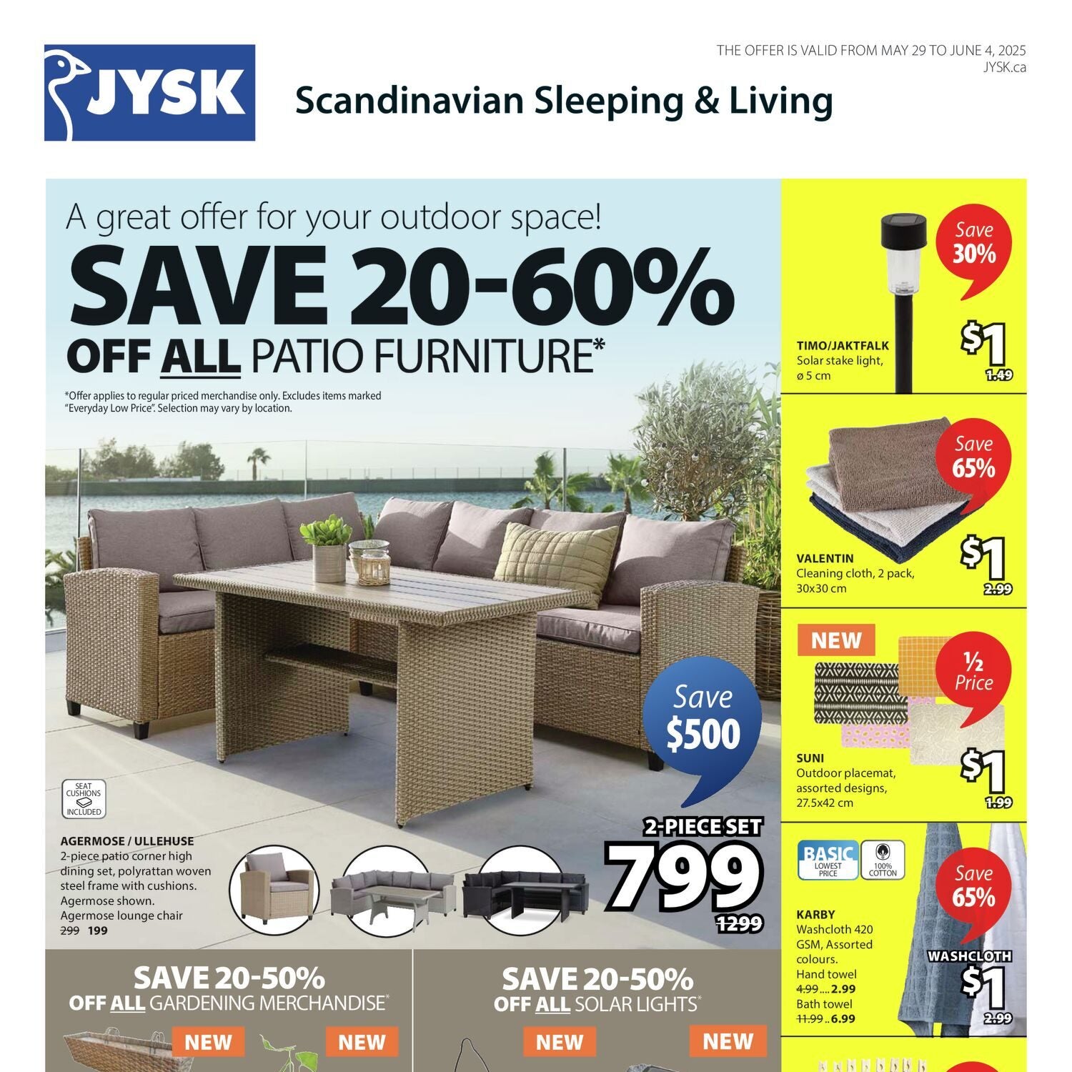 JYSK Weekly Flyer - Weekly Deals - May 29 – Jun 4 - RedFlagDeals.com