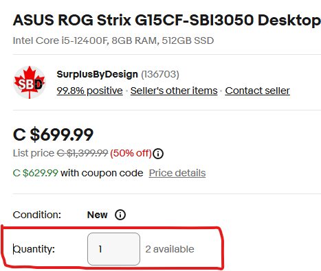 [Newegg] $699.99 i5 12400F, RTX 3050, 16GB DDR5, 512GB SSD, 650W PC - RedFlagDeals.com Forums
