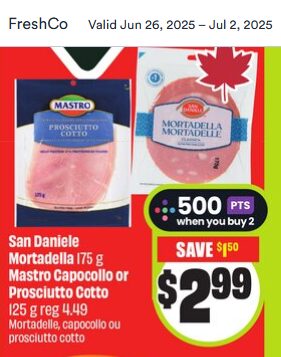 [Fresh Co] San Daniele Mortadella 175g, Mastro Capocollo or Prosciutto ...