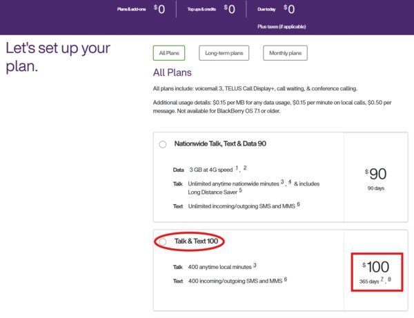 [Telus] Telus Prepaid - First Year offer Unlimited call, Text + 2GB ...