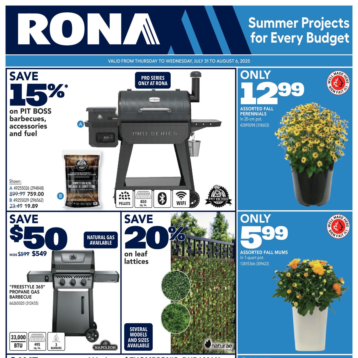 Rona Weekly Flyer - Weekly Deals (QC & NB) - Jul 31 – Aug 6 ...