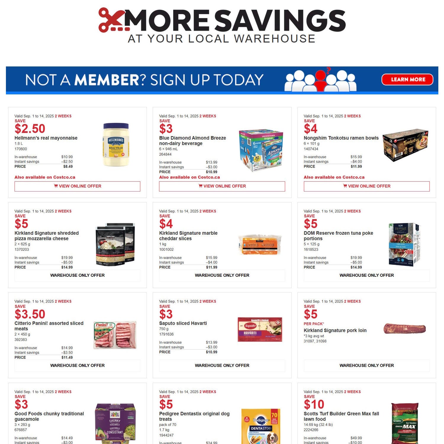 Costco Weekly Flyer - More Savings (ON) - Sep 1 – 14 - RedFlagDeals.com