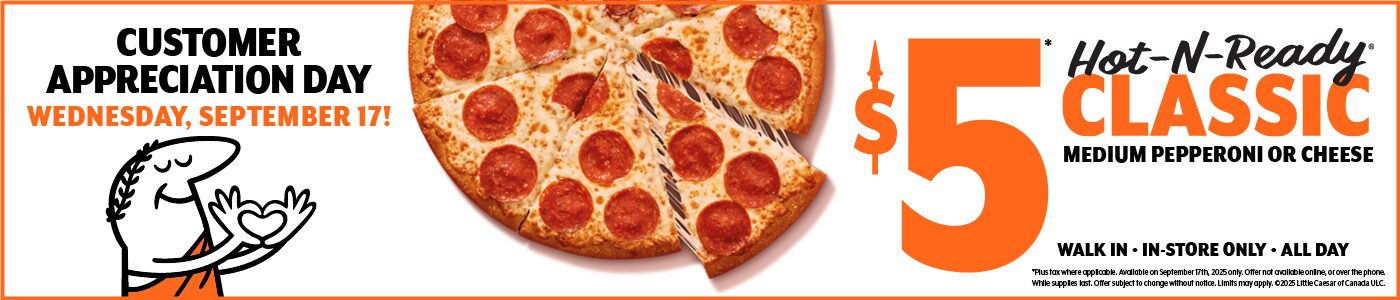 [Little Caesars] 3 Meat Treat, for a limited time, walk in only price ...