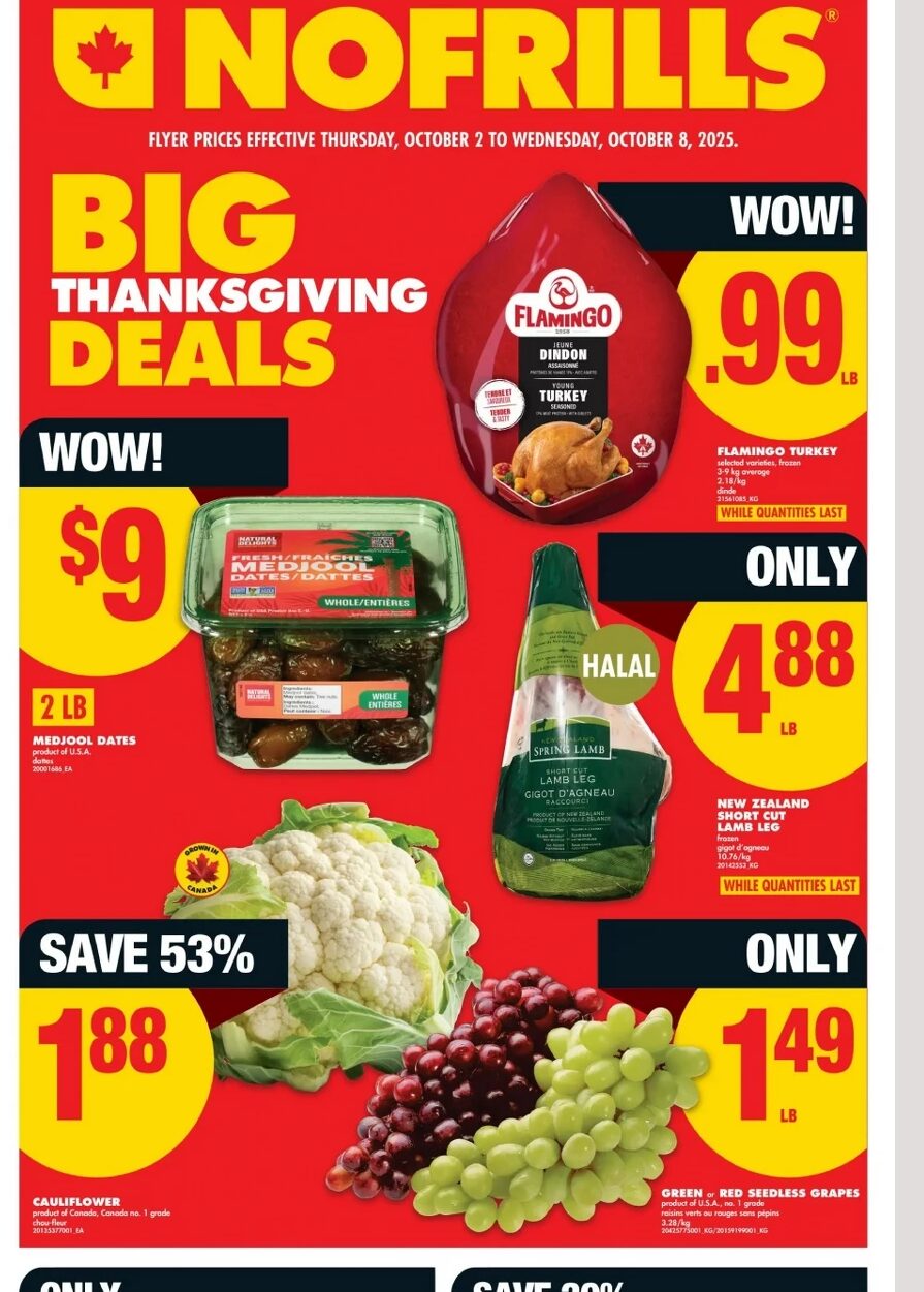 [No Frills] [ON] Great deals on Whole Turkey, Holloween Candy, Lean ...