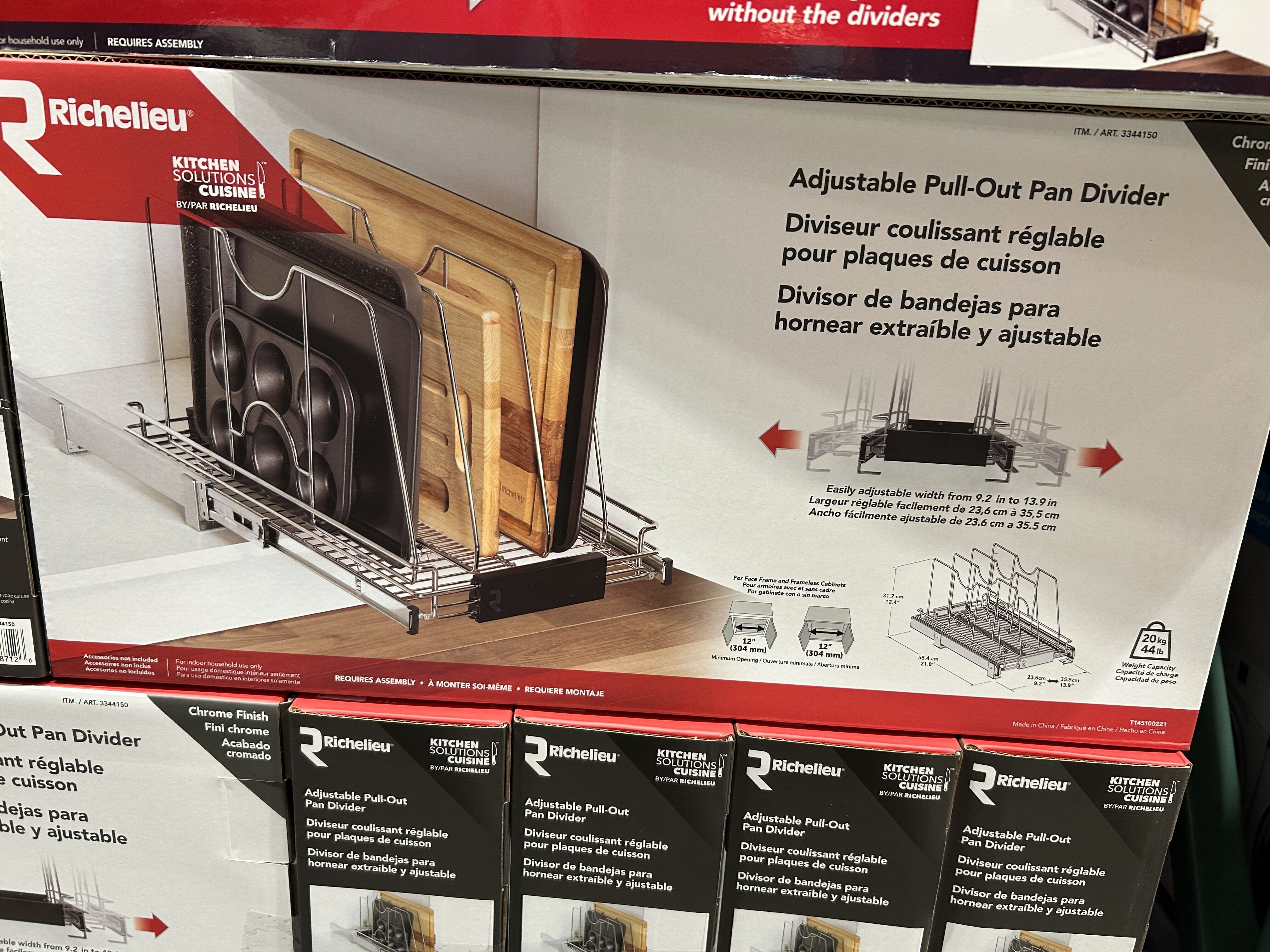 [Costco] Richelieu Adjustable Pull-Out Pan Divider $30 in store ...