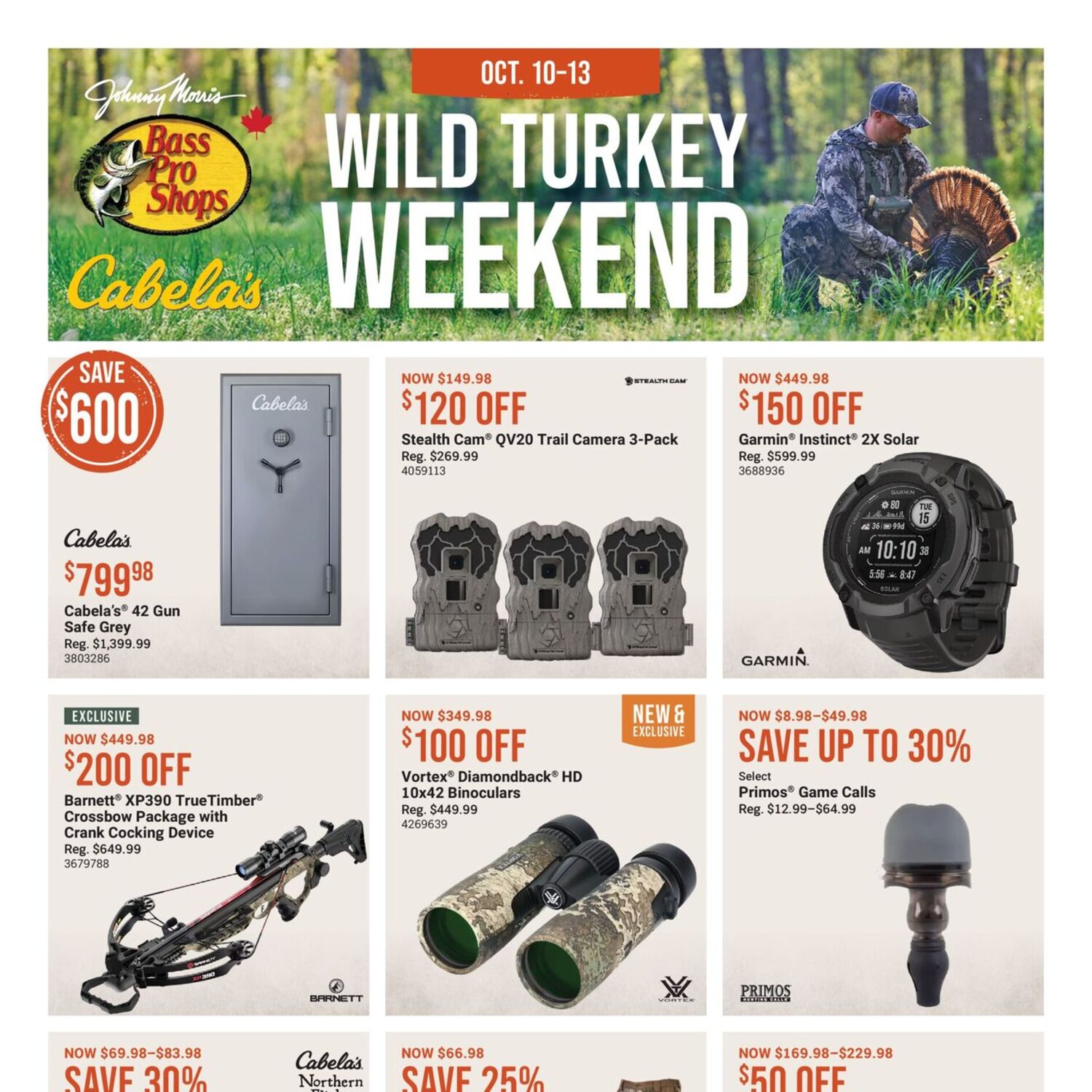 Cabelas Weekly Flyer - Wild Turkey Weekend - Oct 10 – 13 - RedFlagDeals.com