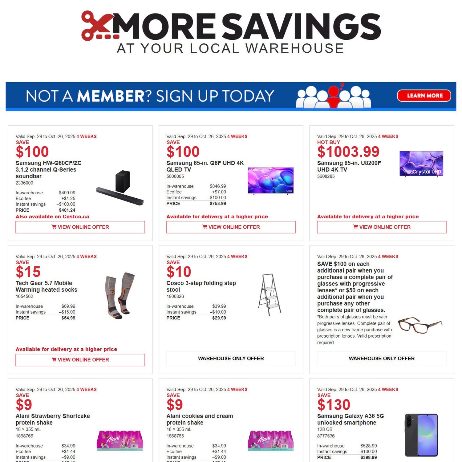 Costco Weekly Flyer - More Savings (SK) - Oct 13 – 26 - RedFlagDeals.com