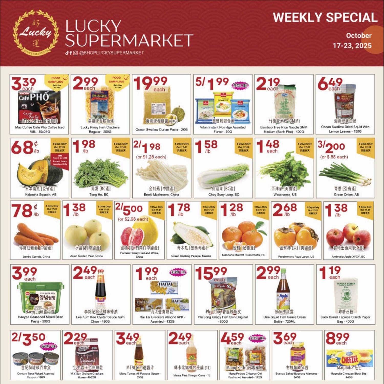 Lucky Supermarket Weekly Flyer - Weekly Specials (Calgary/AB) - Oct 17 ...