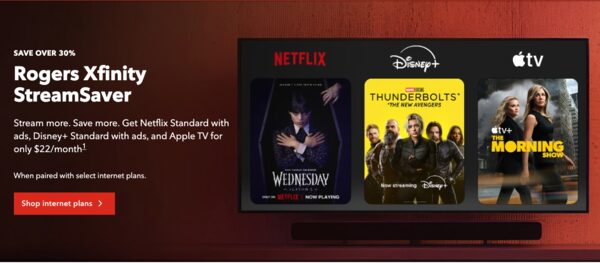 [Rogers] Netflix(Ads), Disney(Ads) and Apple TV combo for $22 for ...