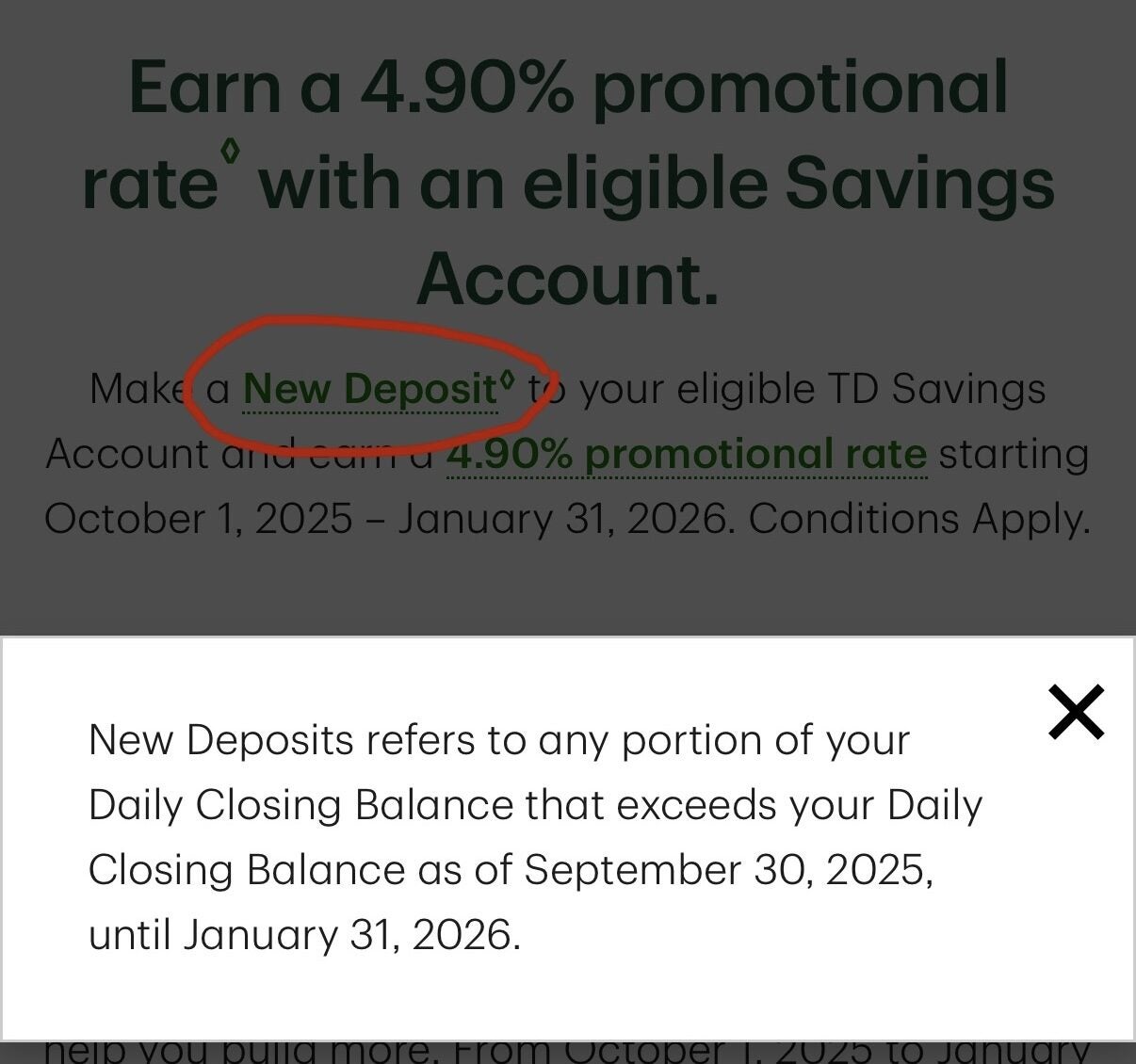 [TD Bank] 4.9% on an eligible Savings Account (Targeted offer) - Page 5 ...