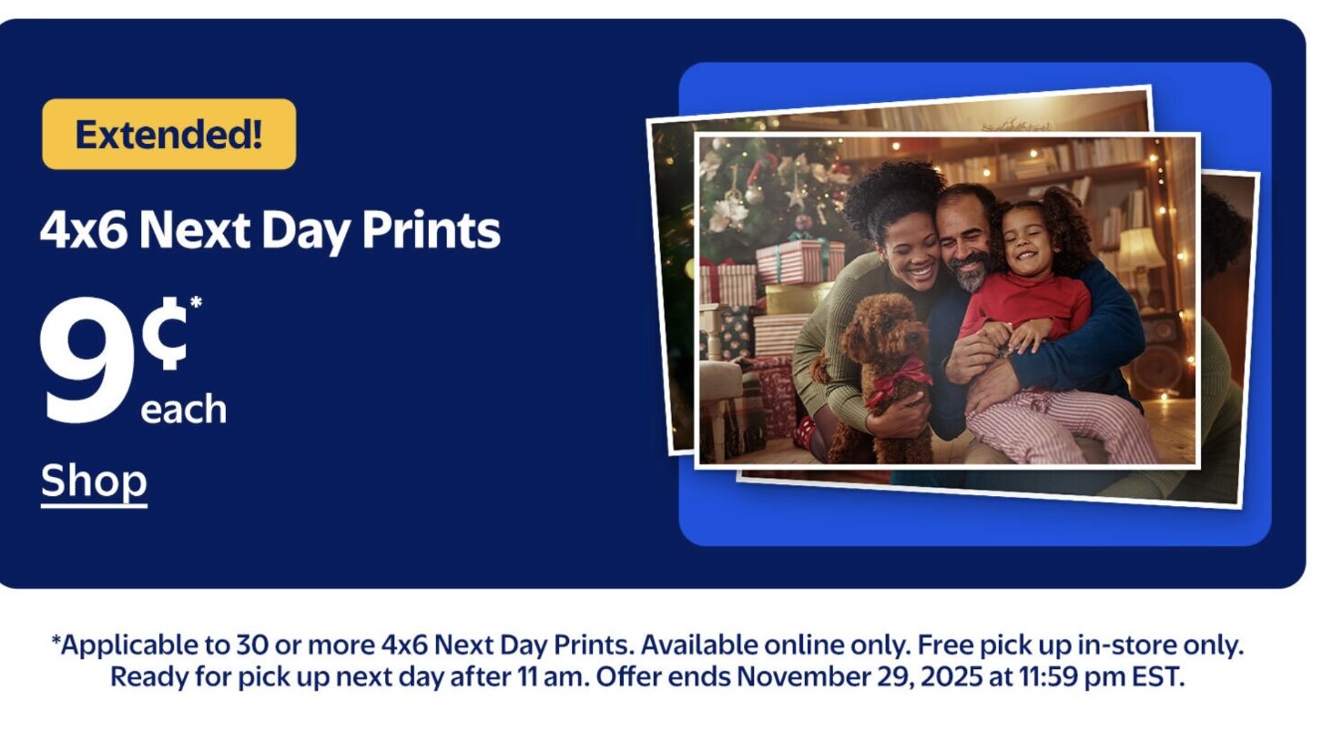 [Walmart] [Black Friday] Photo Centre - 8x8 print books for $3.34 & 9 ...