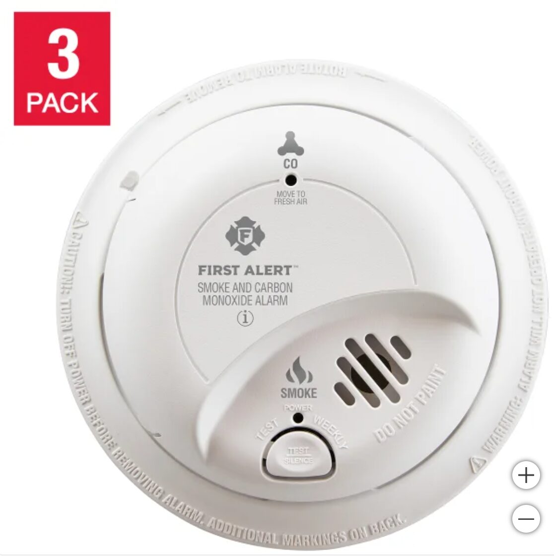 [Costco] First Alert Hardwired Smoke and Carbon Monoxide Alarm, 3-pack ...