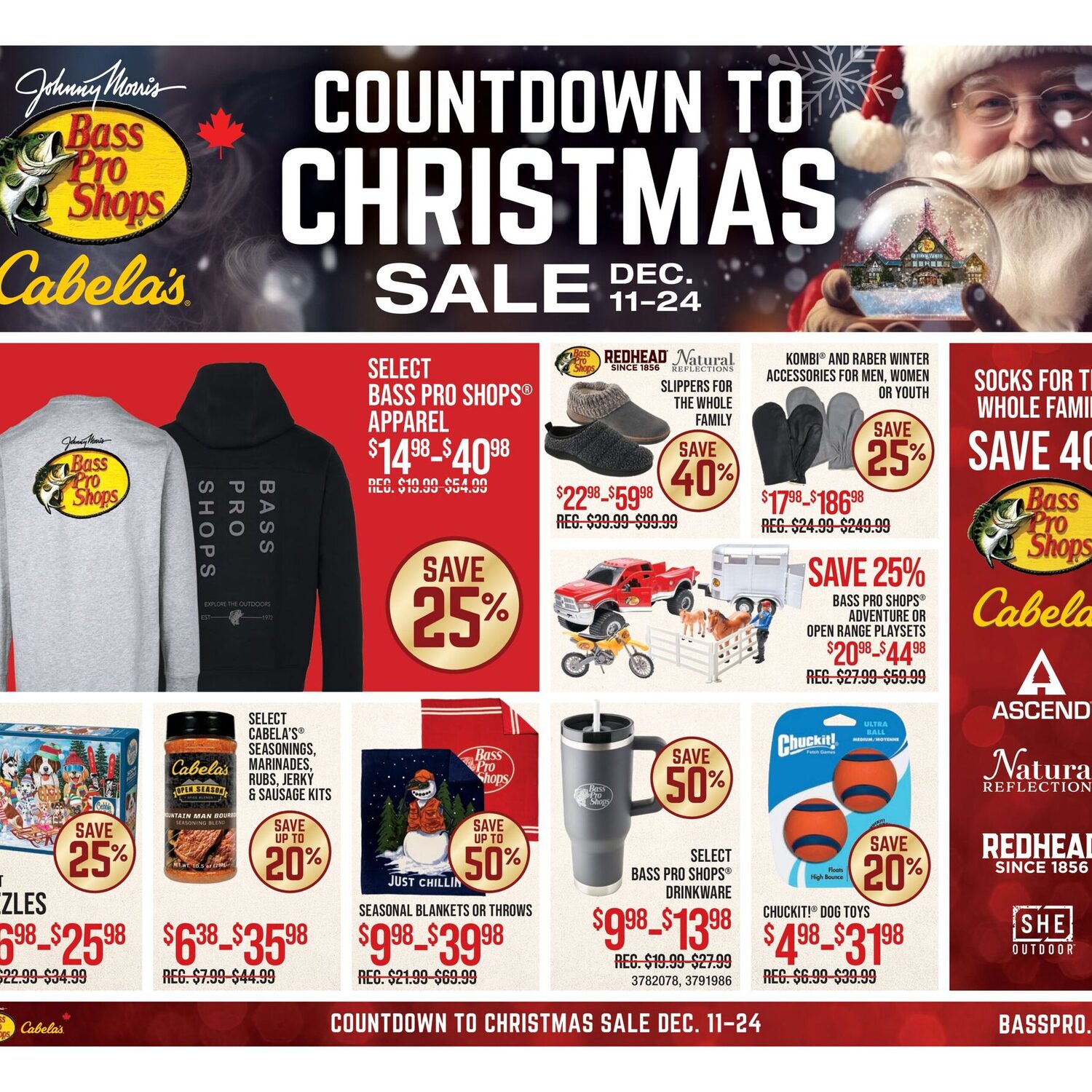 Bass Pro Shops Weekly Flyer - Countdown To Christmas Sale - Dec 11 – 24 ...