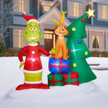 [Costco] Giant Inflatable Bluey Family Christmas Scene 1.9 m (6.3 ft ...
