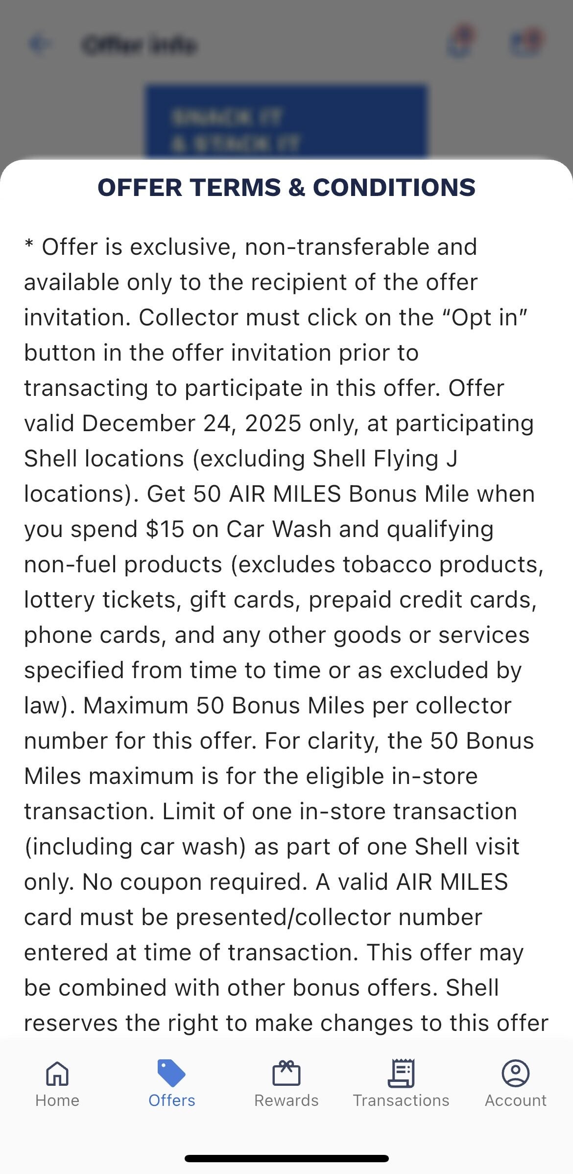 [Air Miles] [Shell] Earn 1 AM Per L or 50 AM When You Spend $15+ In ...