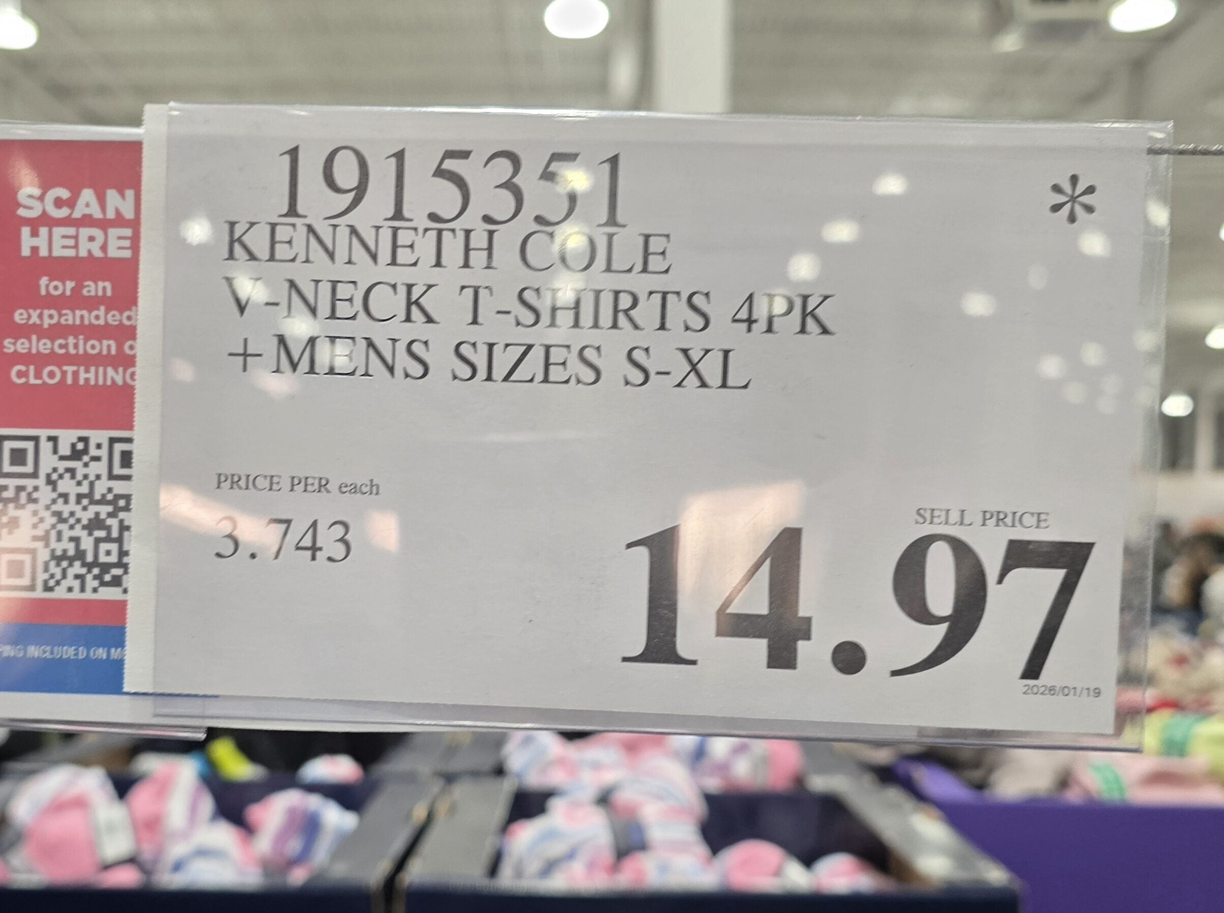 [Costco] Kenneth Cole Men’s Cotton Stretch V-Neck T-Shirts 4 pack - $14 ...