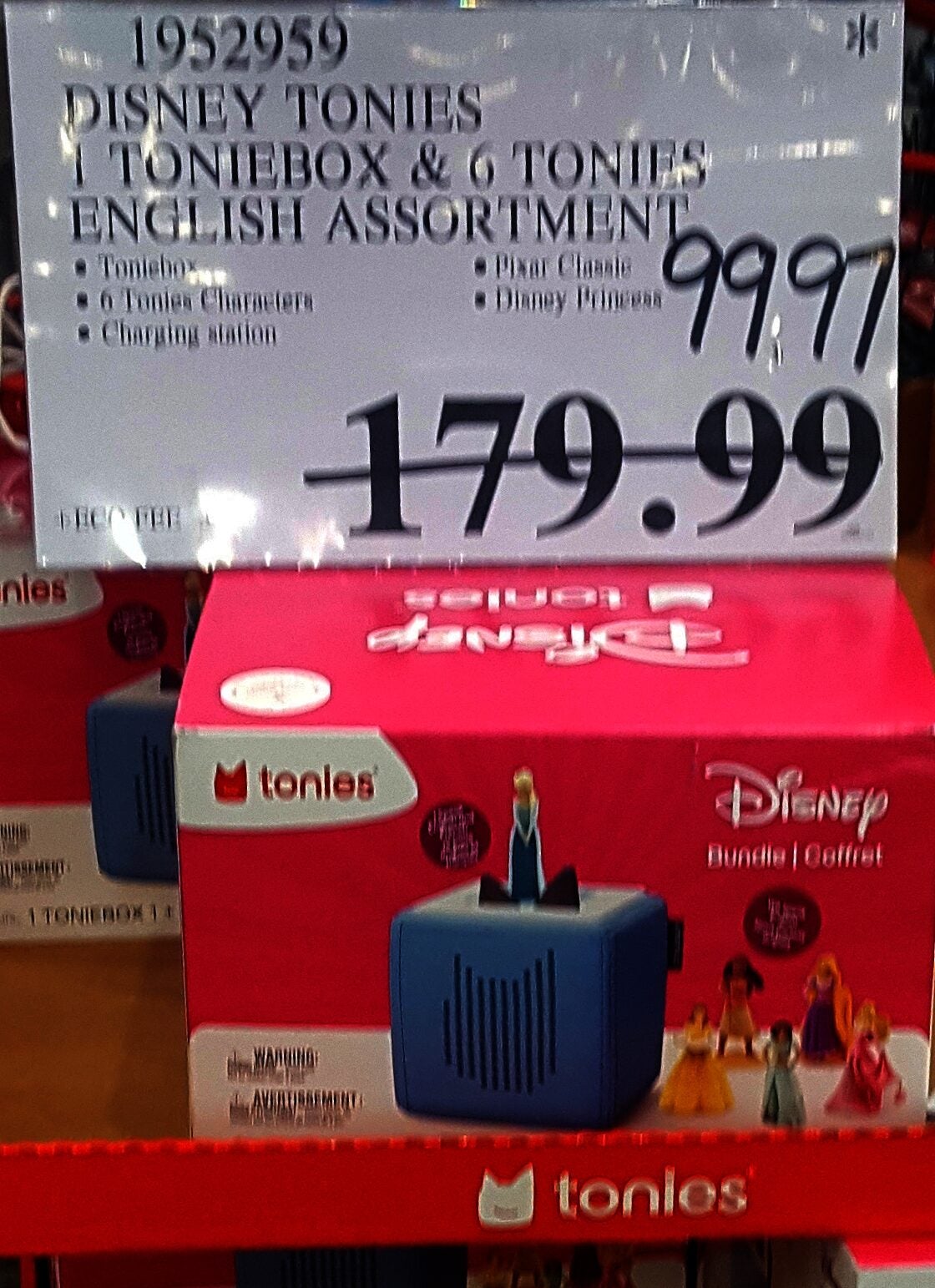 [Costco] Disney Tonies Bundle (Tonies box + 6 Disney Pieces) $99.97 ...