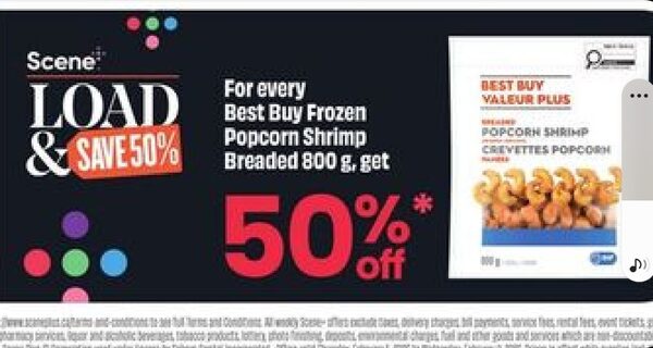 [FreshCo] ON Best Buy (private label) frozen popcorn shrimp 800g $10 ...