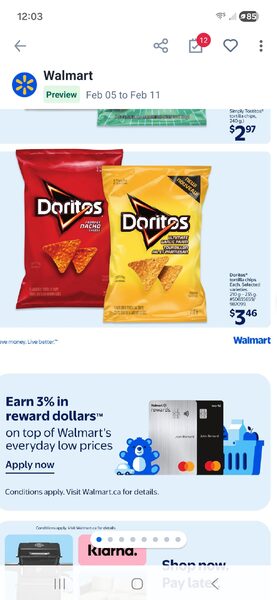 [PC Optimum] 7,500 points: For every $25 spent on Frito-Lay Chips ...